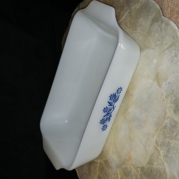 Anchor Hocking | Kitchen | Vintage Anchor Loaf Pan Blue Wildflower ...